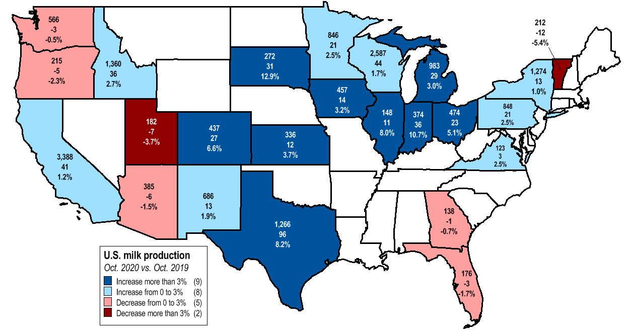 October Report Highlights Milk Production Increases Dairy Herd october-report-highlights-milk-production-increases-dairy-herd